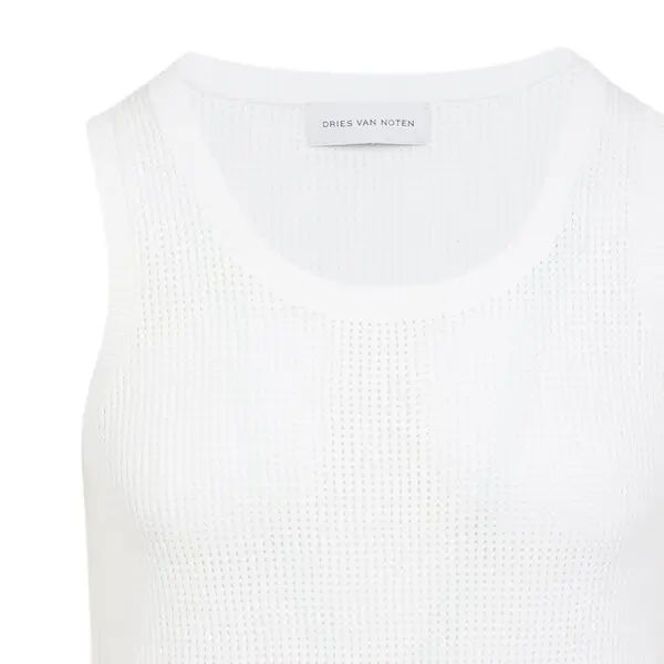 Dries Van Noten Ribbed Knit Sleeveless Vest