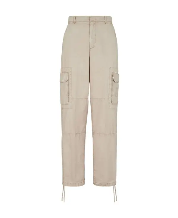 Fendi Logo Patch Wide-leg Cargo Pants - No