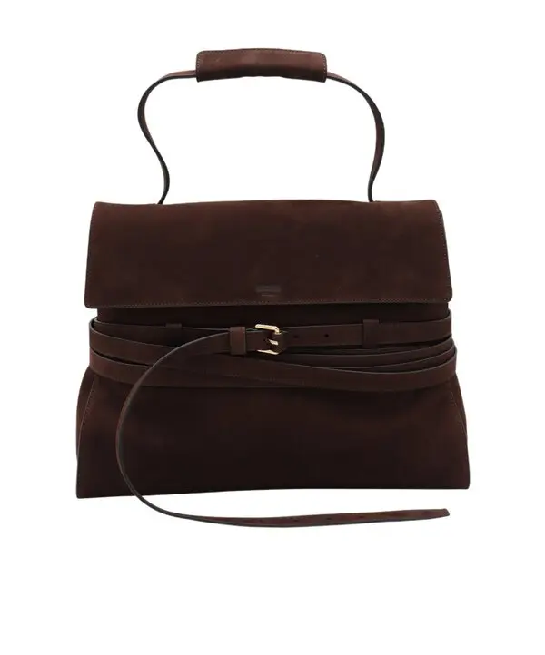 Moschino Buckled Shoulder Bag - Black