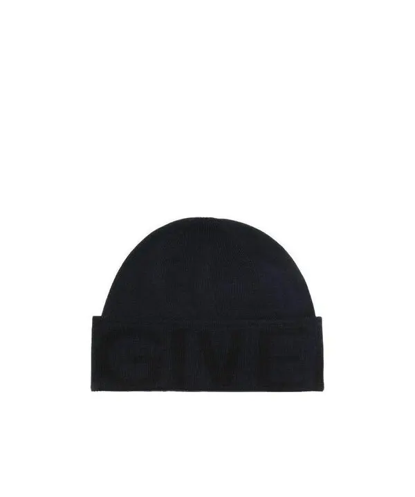Givenchy Embroidered Logo Beanie - Black