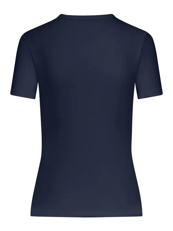 Celine Triomphe Ribbed Cotton Jersey T-shirt