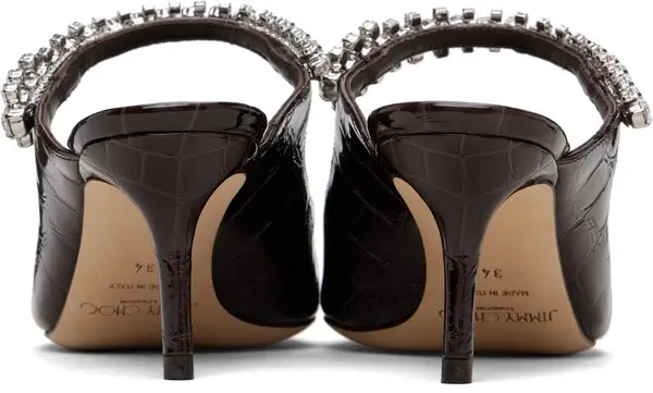 JIMMY CHOO Bing 65 High-heeled Mules - Black