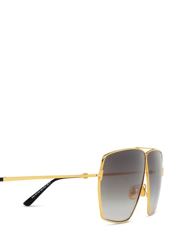 TOM FORD Logo Aviator Sunglasses - Gray