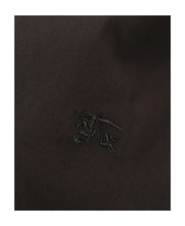 Burberry Logo Embroidered Short Sleeved Shirt