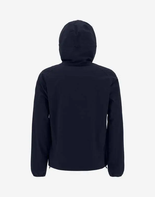Herno Zip-up Hooded Jersey Jacket - Black