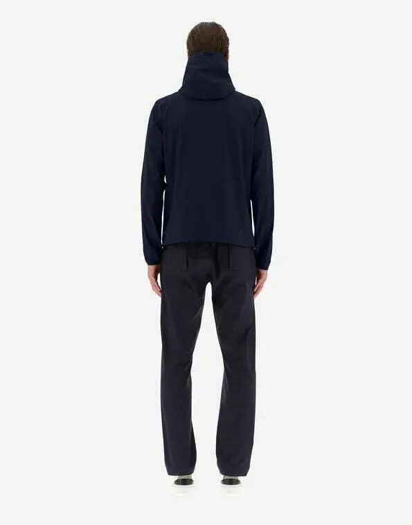 Herno Zip-up Hooded Jersey Jacket - Black