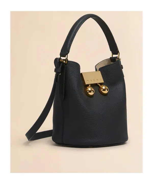 Marni Trunkaroo Bucket Bag - Black