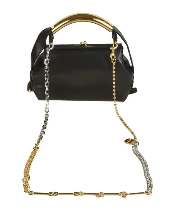 Moschino Kiss-lock Tote Bag With Chain Strap