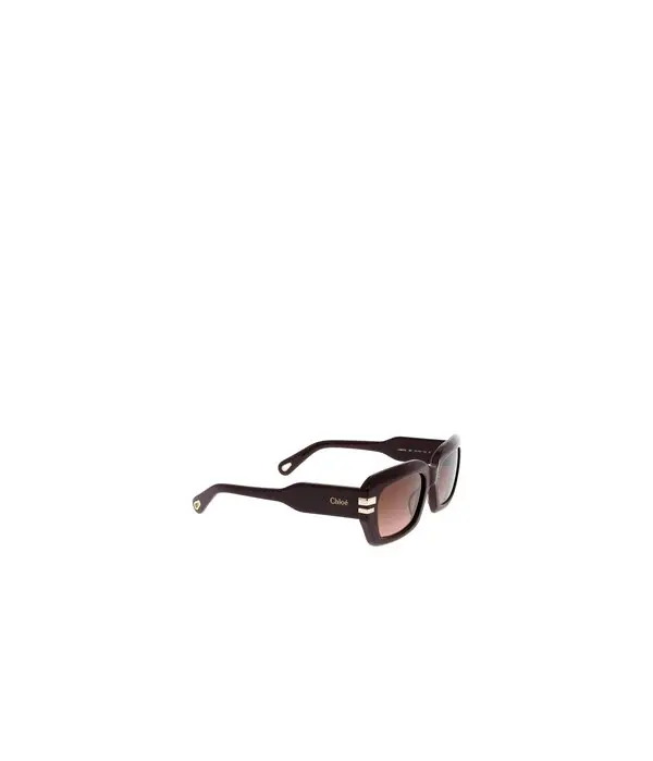 Chloé Eyewear Rectangle Frame Sunglasses - Black