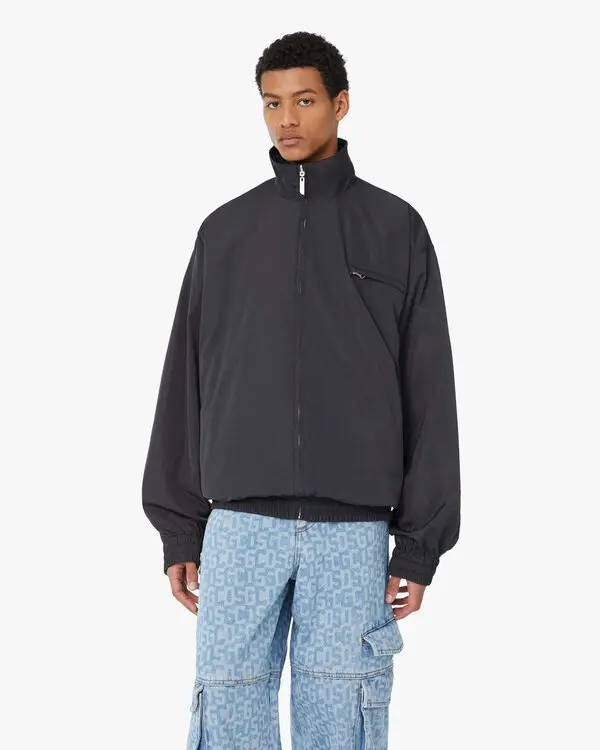 Gcds All-over Logo Printed Zip-up Reversible Jacket