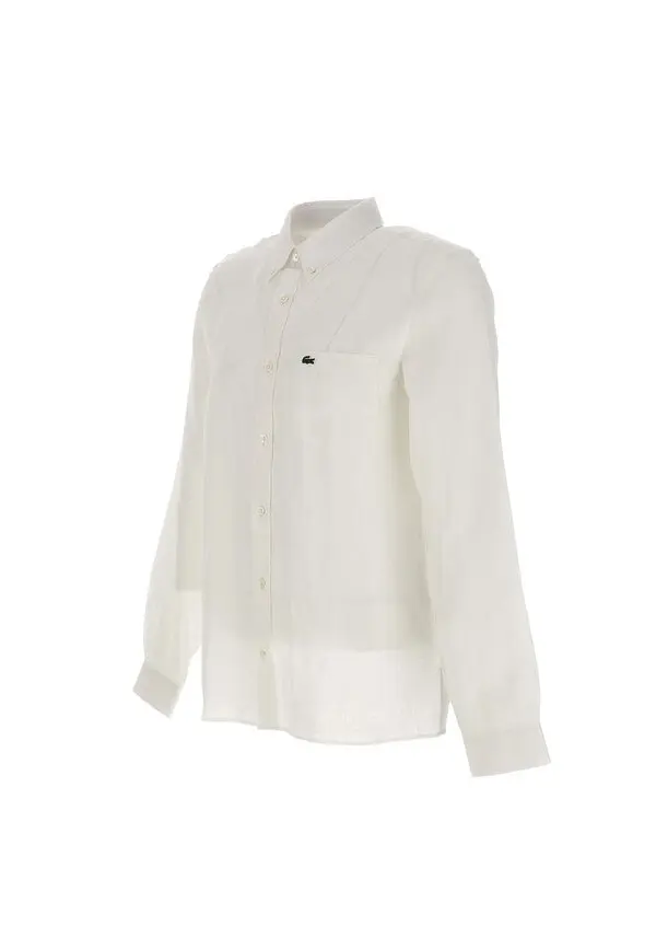 Lacoste Logo-embroidered Button-up Shirt