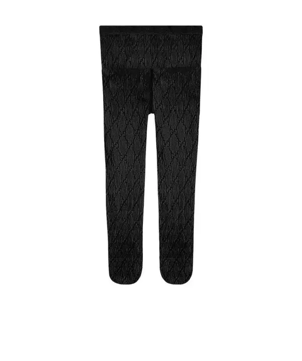 Gucci Interlocking G Patterned Tights - Black