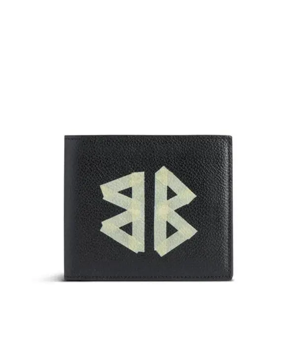 Balenciaga Cash Square Folded Wallet - Black