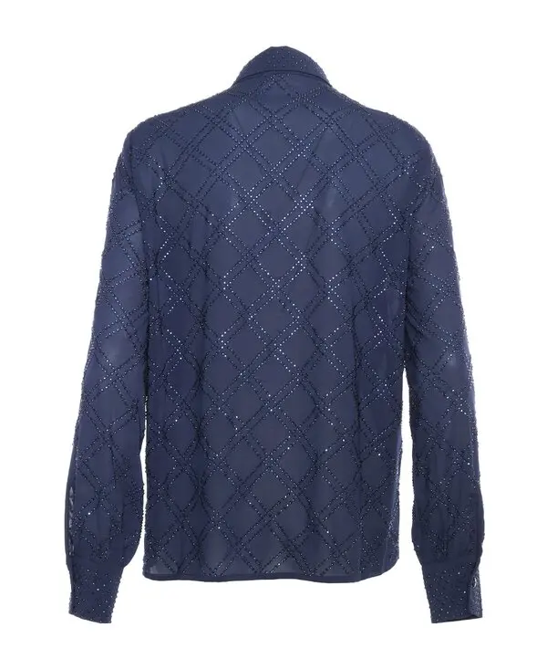 P.a.r.o.s.h Embellished Long-sleeved Shirt