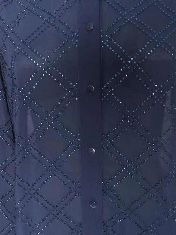 P.a.r.o.s.h Embellished Long-sleeved Shirt