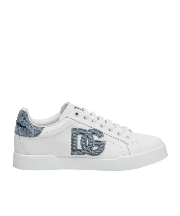 Dolce & Gabbana Portofino Dg Patch Sneakers - White