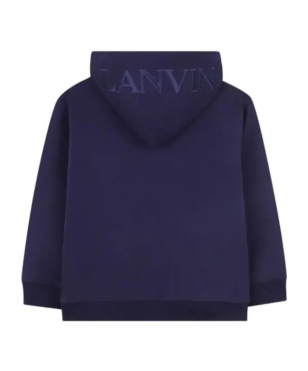 LANVIN Zip-up Logo Hoodie