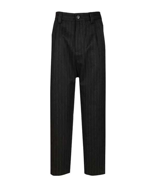 Barena Venezia Striped Tailored Trousers - Black