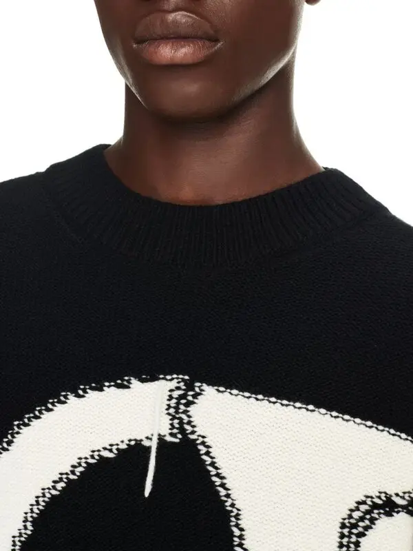 Off-White Intarsia Logo Crewneck Jumper