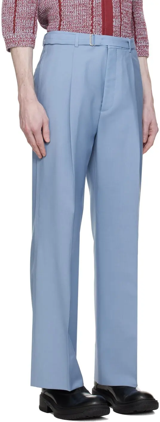 LANVIN Wide-leg Tailored Trousers - Blue