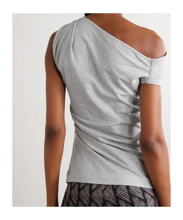 Dries Van Noten Off-the-shoulder Draped Knit Top