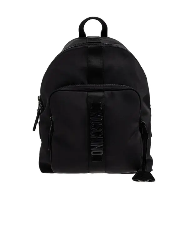 Moschino Detailed Backpack - Black