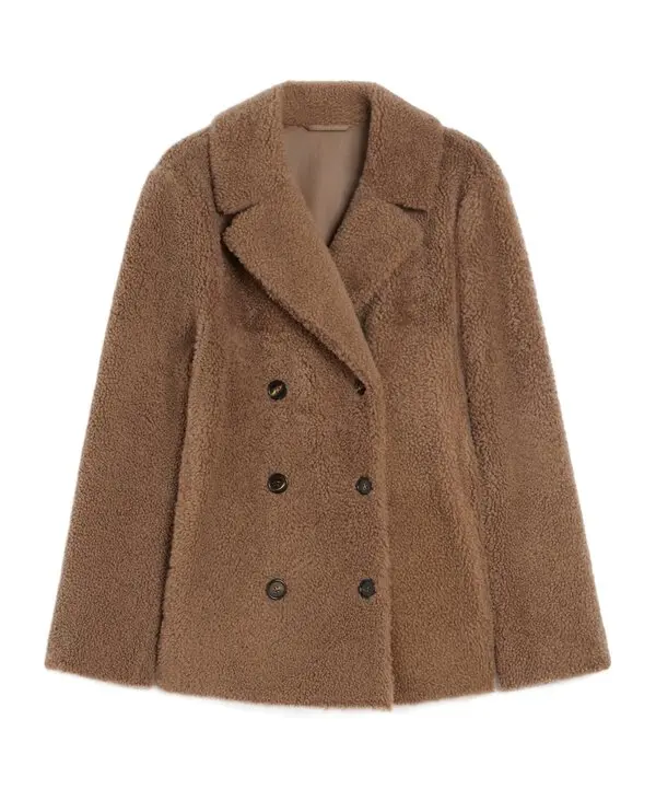 Max Mara Futura Double-breasted Short Coat - Camel