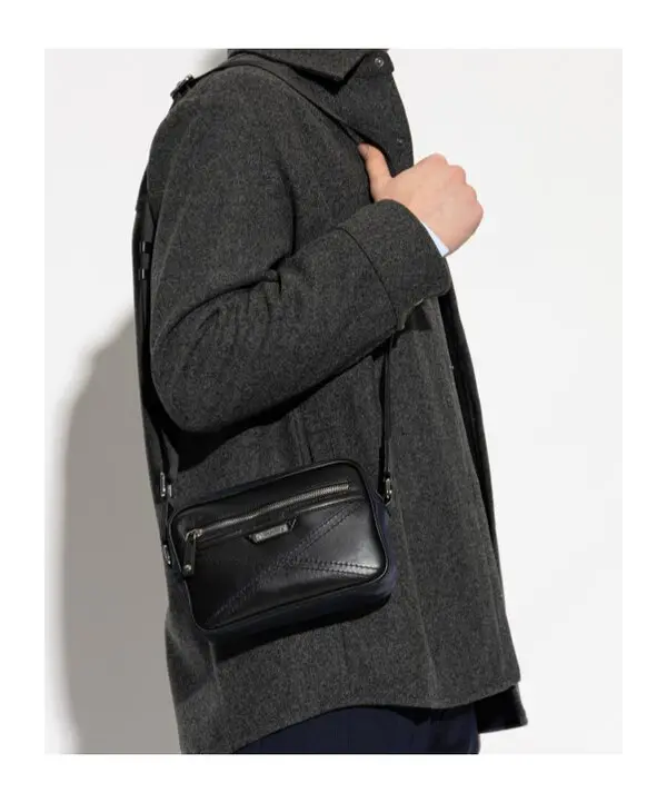 Iceberg Logo Zip Pocket Shoulder Bag