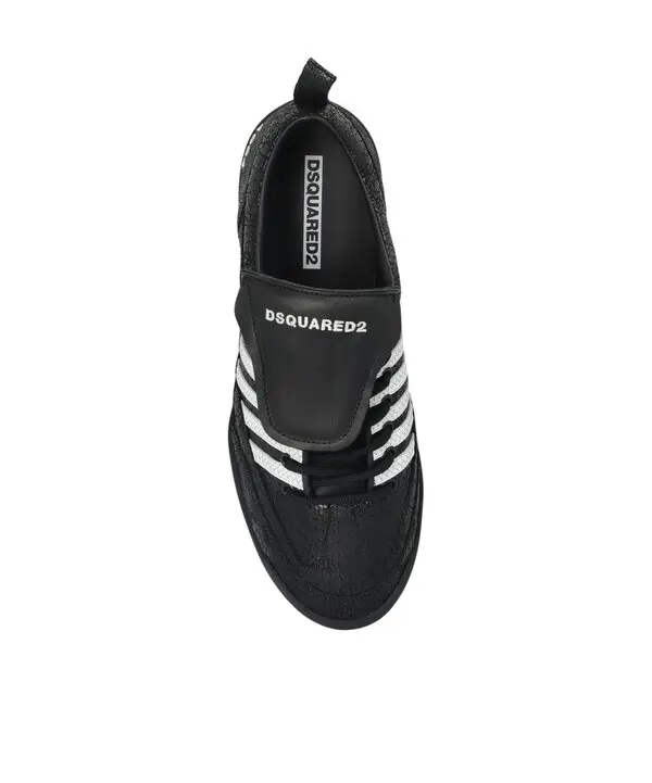 Dsquared2 Lace Up Soccer Sneakers - Black