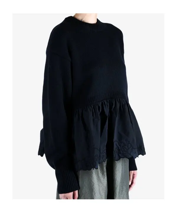 Cecilie Bahnsen Bera Jumper With Scalloped Hem