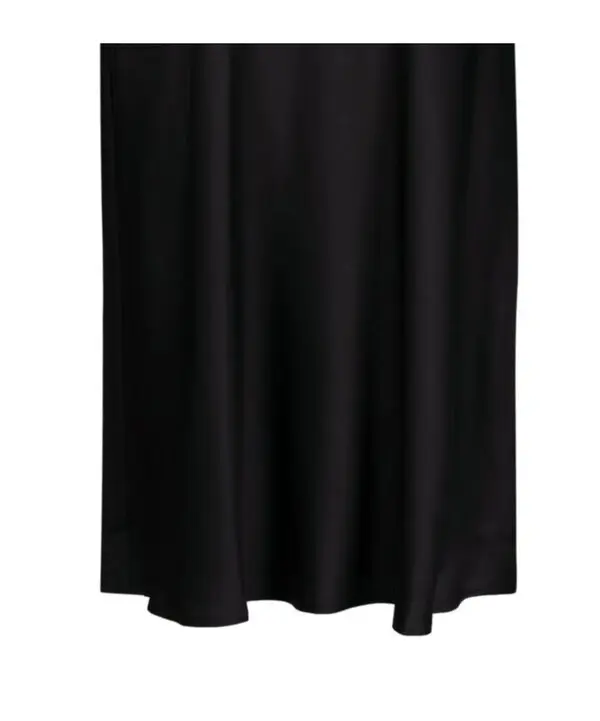 ANINE BING Bar Fluted Satin Midi Skirt