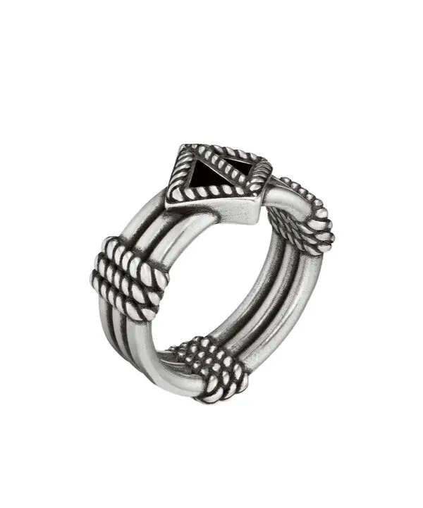 Dior Cd Diamond Buffalo Ring - Black