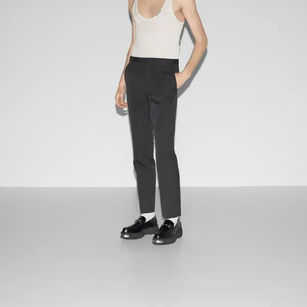 Gucci Straight-leg Trousers - Dark Gray