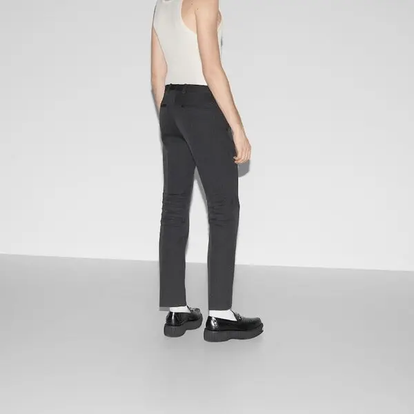 Gucci Straight-leg Trousers - Dark Gray