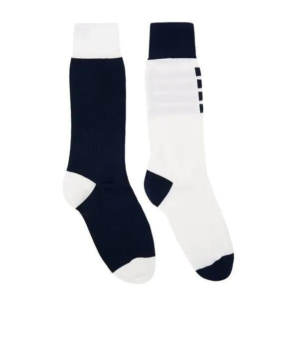 Thom Browne Mid-calf Socks - White