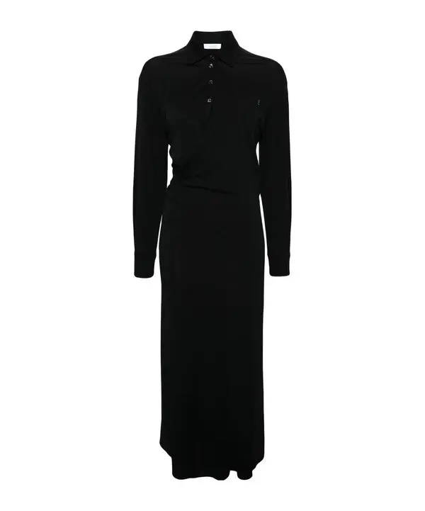 Rabanne Ruched Straight Hem Wrap Dress