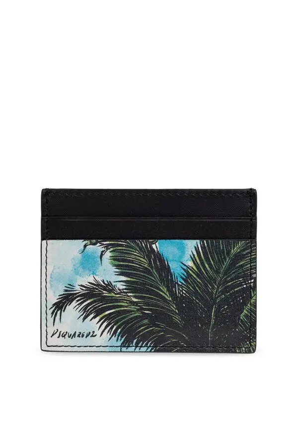 Dsquared2 Logo Printed Card Case - Black