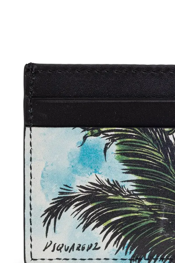 Dsquared2 Logo Printed Card Case - Black