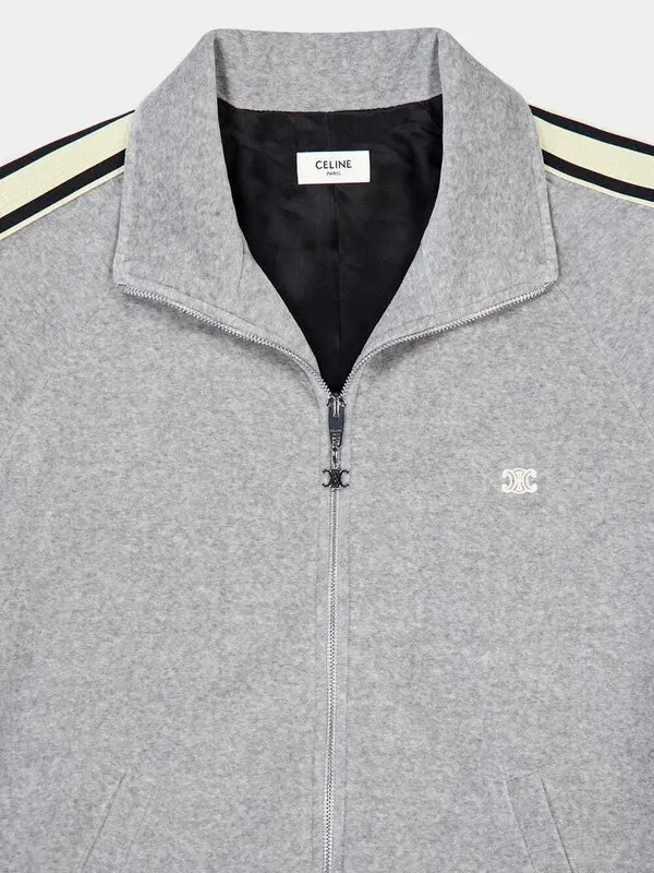Celine Tracksuit Jacket In Velvet Cotton