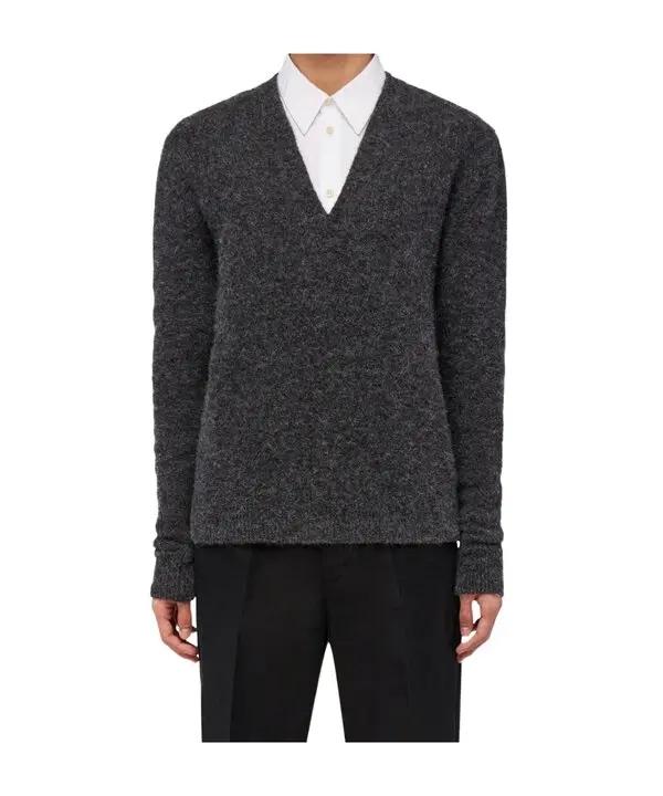 FERRAGAMO V-neck Jumper - Black
