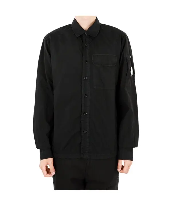C.P. COMPANY Button Long-sleeved Shirt - Black