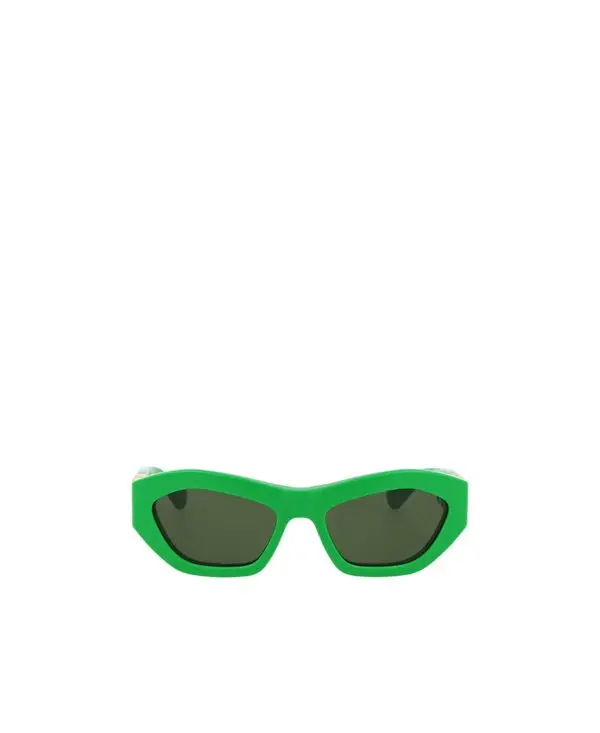 Bottega Veneta Geometric Frame Sunglasses - Green
