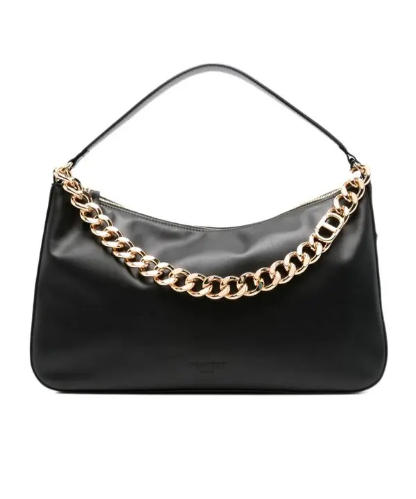 TWINSET Liliane Chain Shoulder Bag - Black