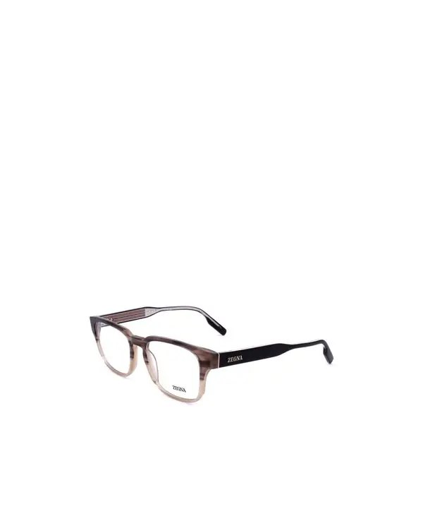 Zegna Rectangle Frame Eyeglasses
