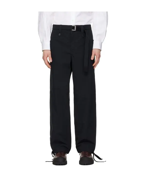 Sacai Belted Twill Trousers