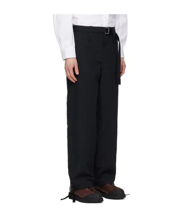 Sacai Belted Twill Trousers