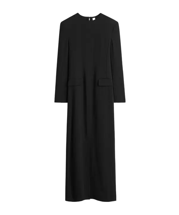 TOTEME Long-sleeve Maxi Dress - Black
