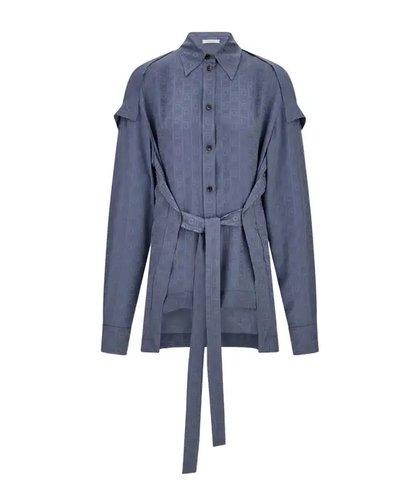 FERRAGAMO Monogram Silk Shirt