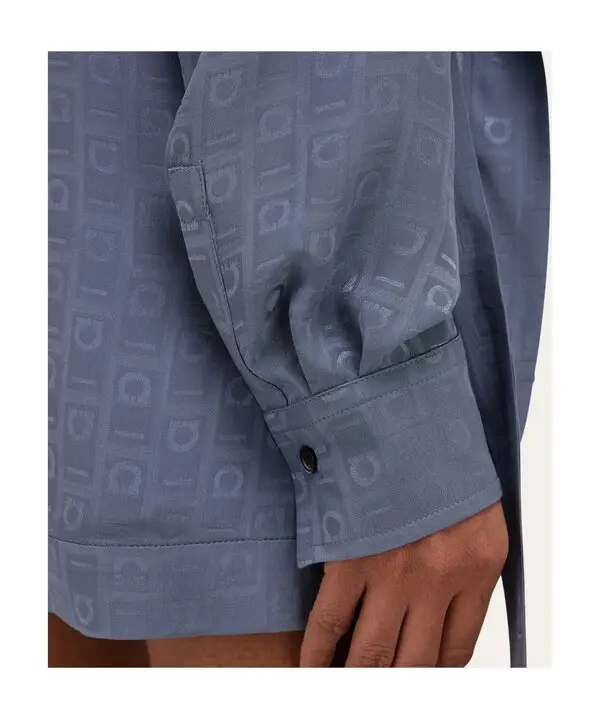 FERRAGAMO Monogram Silk Shirt