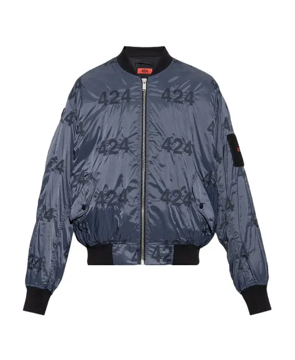 424 FAIRFAX 424 Reversible Emblem Bomber Jacket